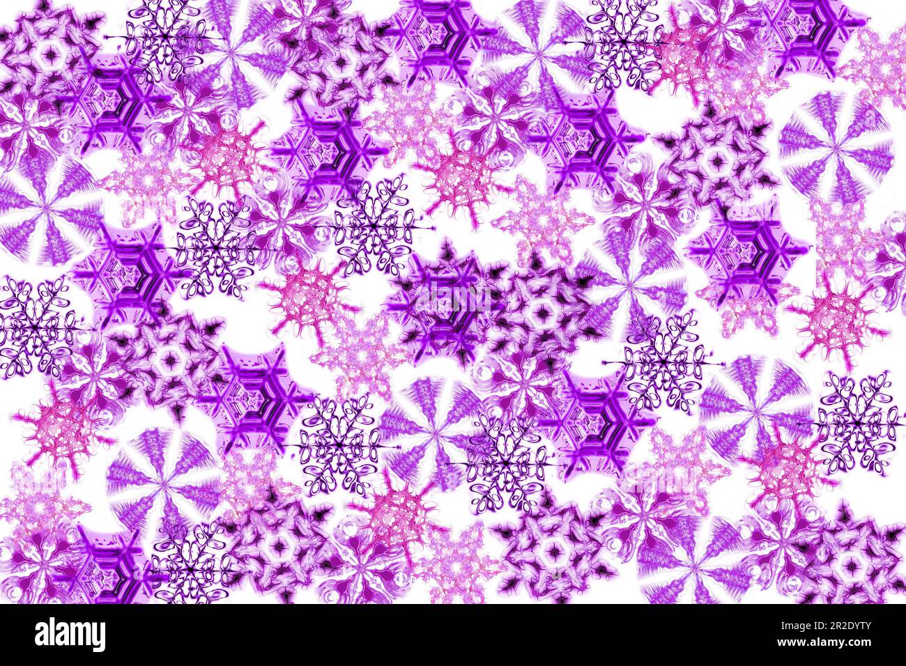 snow flakes background with the violet color Stock Photo - Alamy