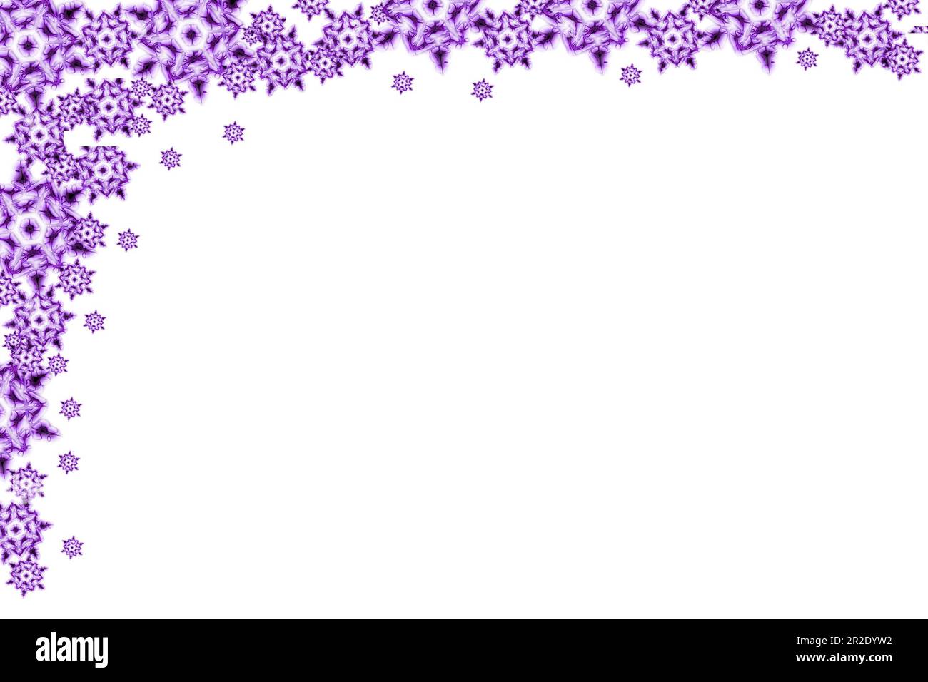 snow flakes background with the violet color Stock Photo - Alamy