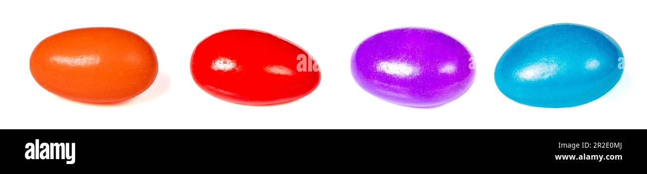 Dragee varieties. Assortment of chocolate coated dragees set isolated ...