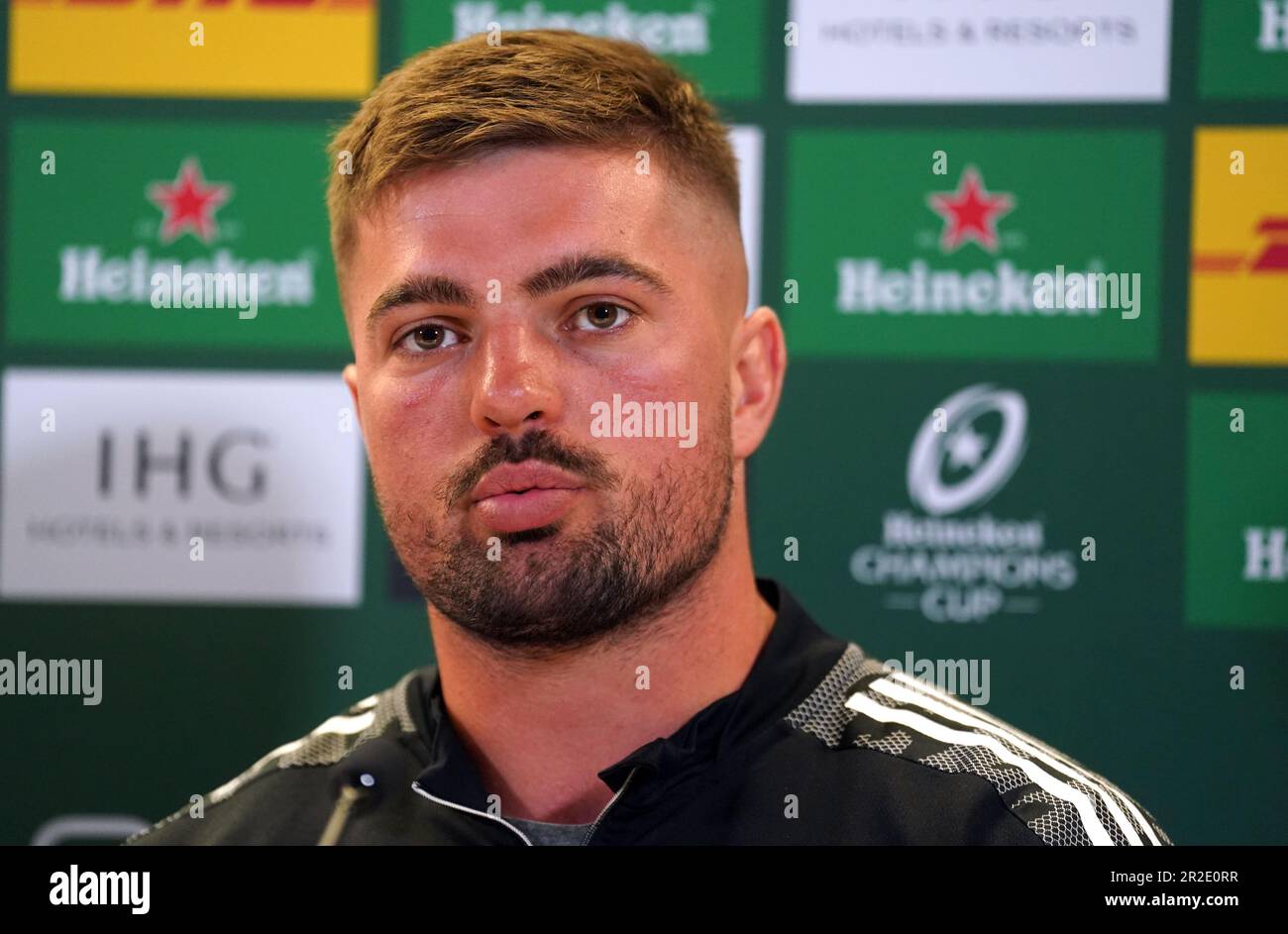 La Rochelle's Gregory Alldritt during a press conference at Aviva ...