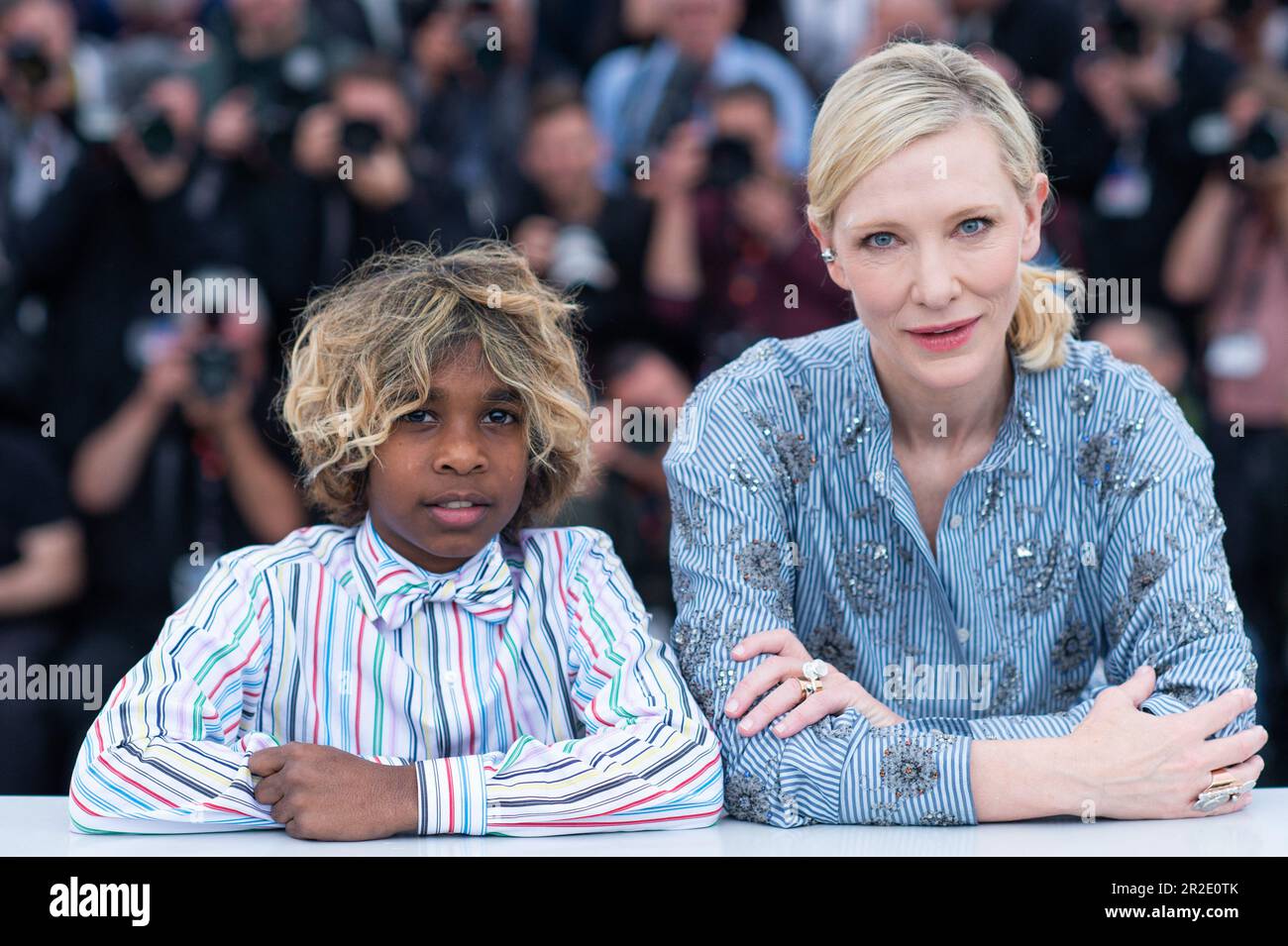 Cannes, France. 19th May, 2023. Aswan Reid and Cate Blanchett attending ...