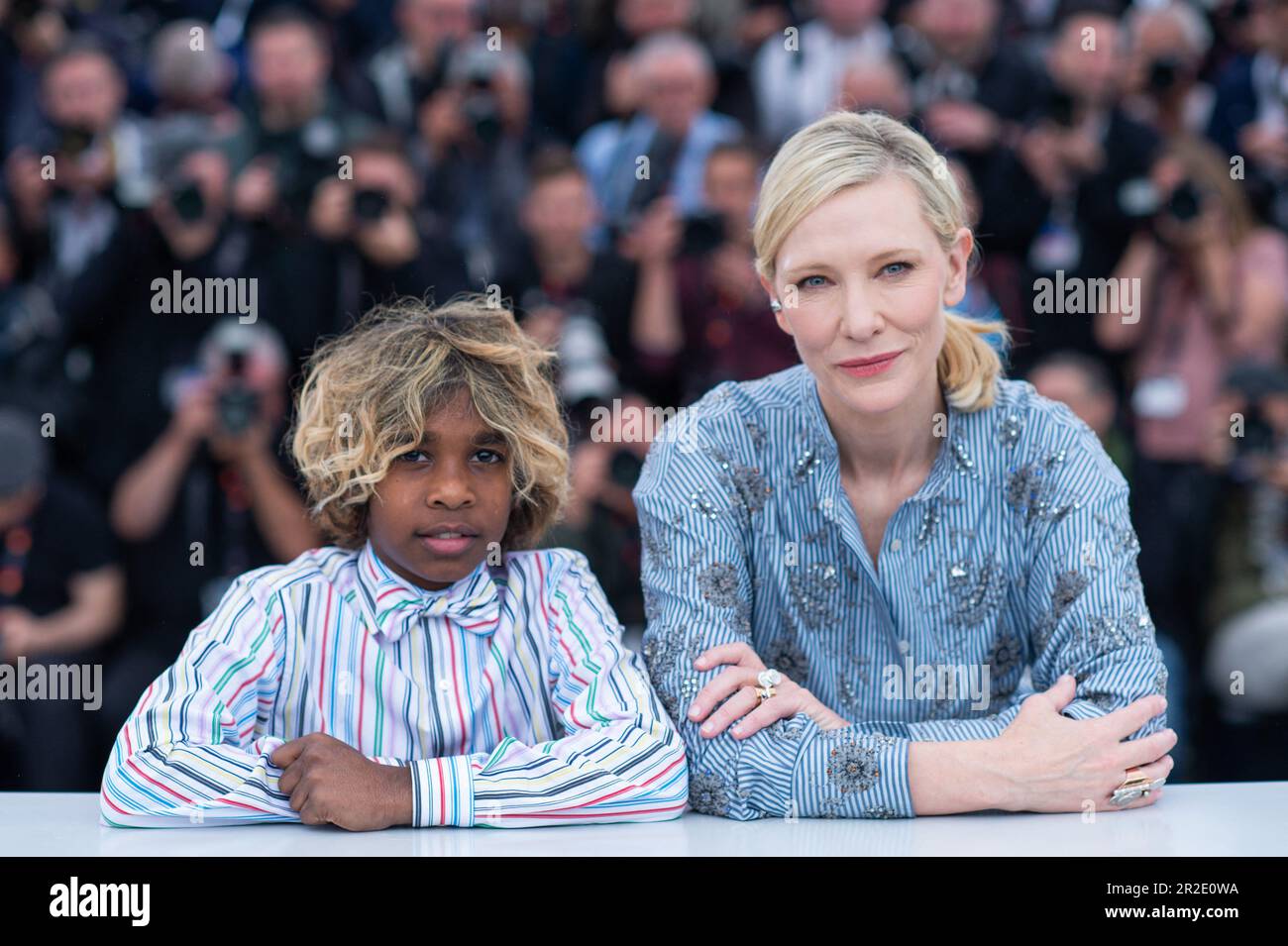 Cannes, France. 19th May, 2023. Aswan Reid and Cate Blanchett attending ...