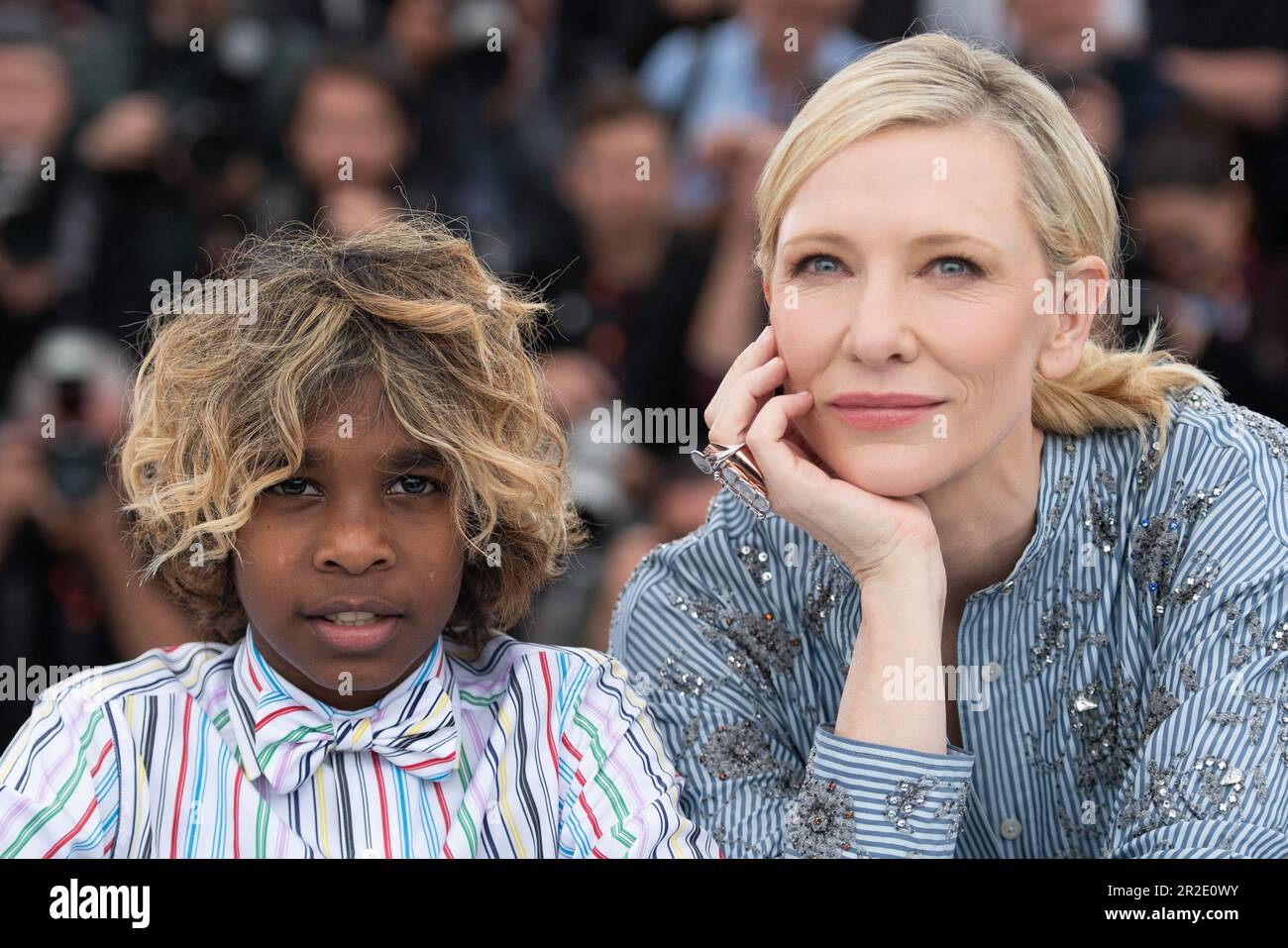 Cannes, France. 19th May, 2023. Aswan Reid and Cate Blanchett attending ...