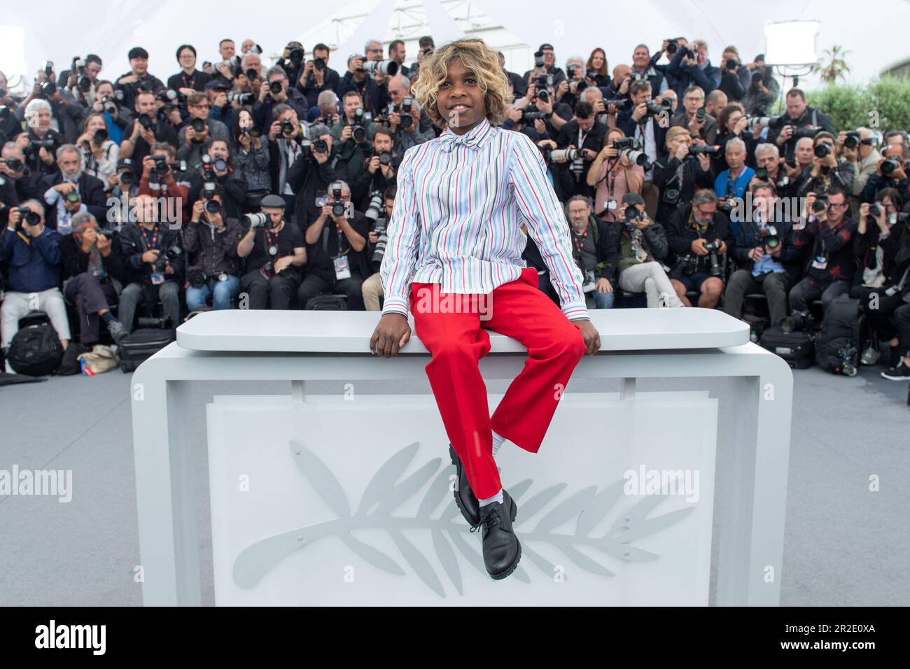 Cannes, France. 19th May, 2023. Aswan Reid attending The New Boy ...