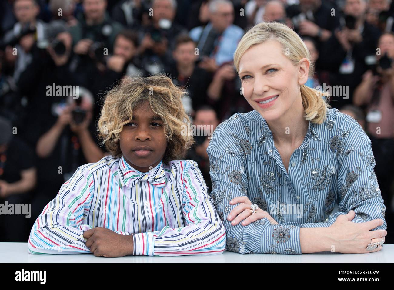 Cannes, France. 19th May, 2023. Aswan Reid and Cate Blanchett attending ...