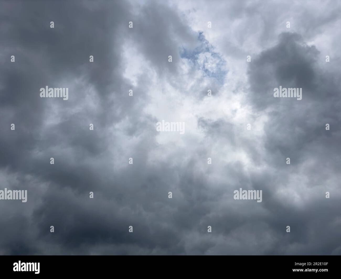 Rainy weather. Sky covered with dark rain clouds Stock Photo - Alamy