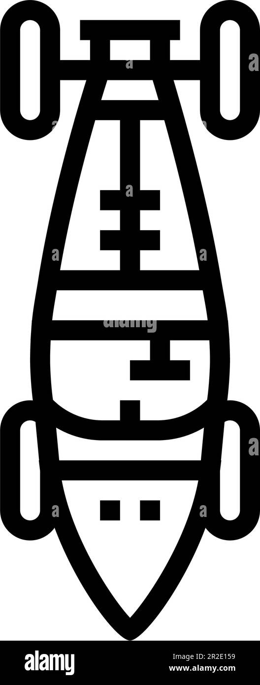 rally car top view line icon vector illustration Stock Vector Image ...