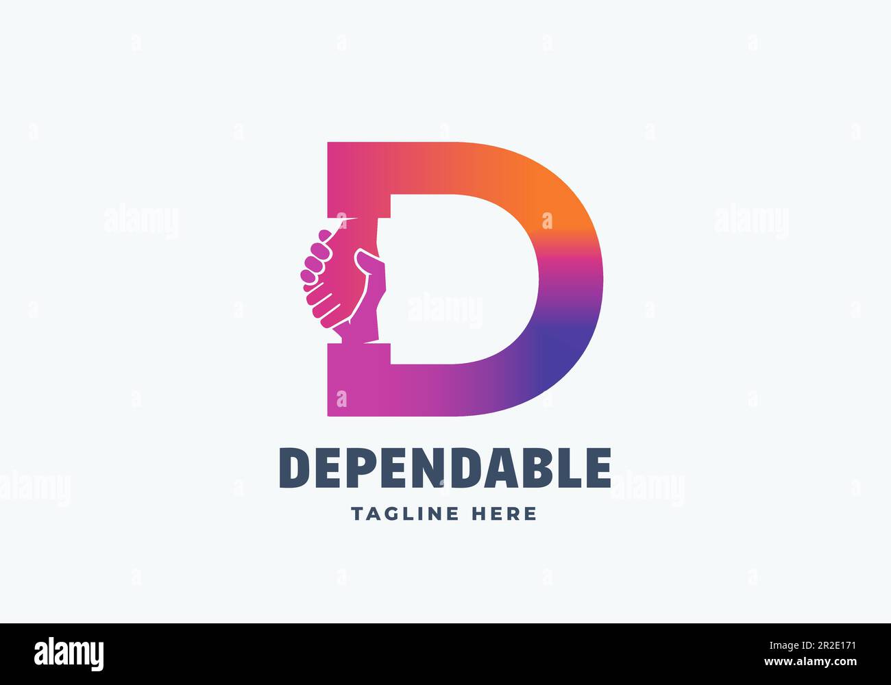 Dependable Employee Cooperation Abstract Vector Logo Template ...