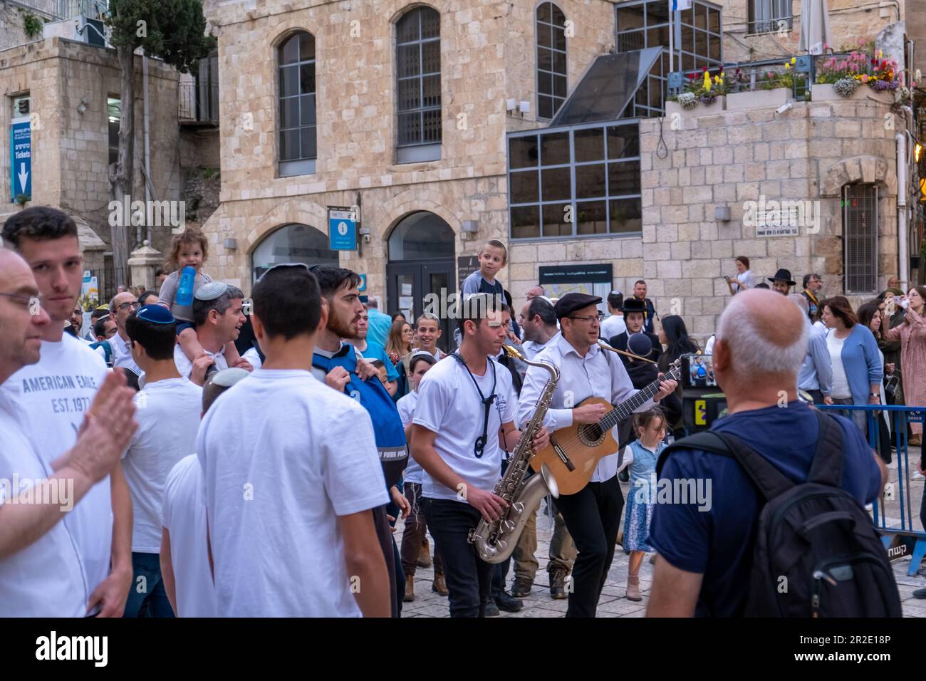 Jerusalem, Israel - 10 April, 2023. Bar Mitzvah, Jewish coming of age ...