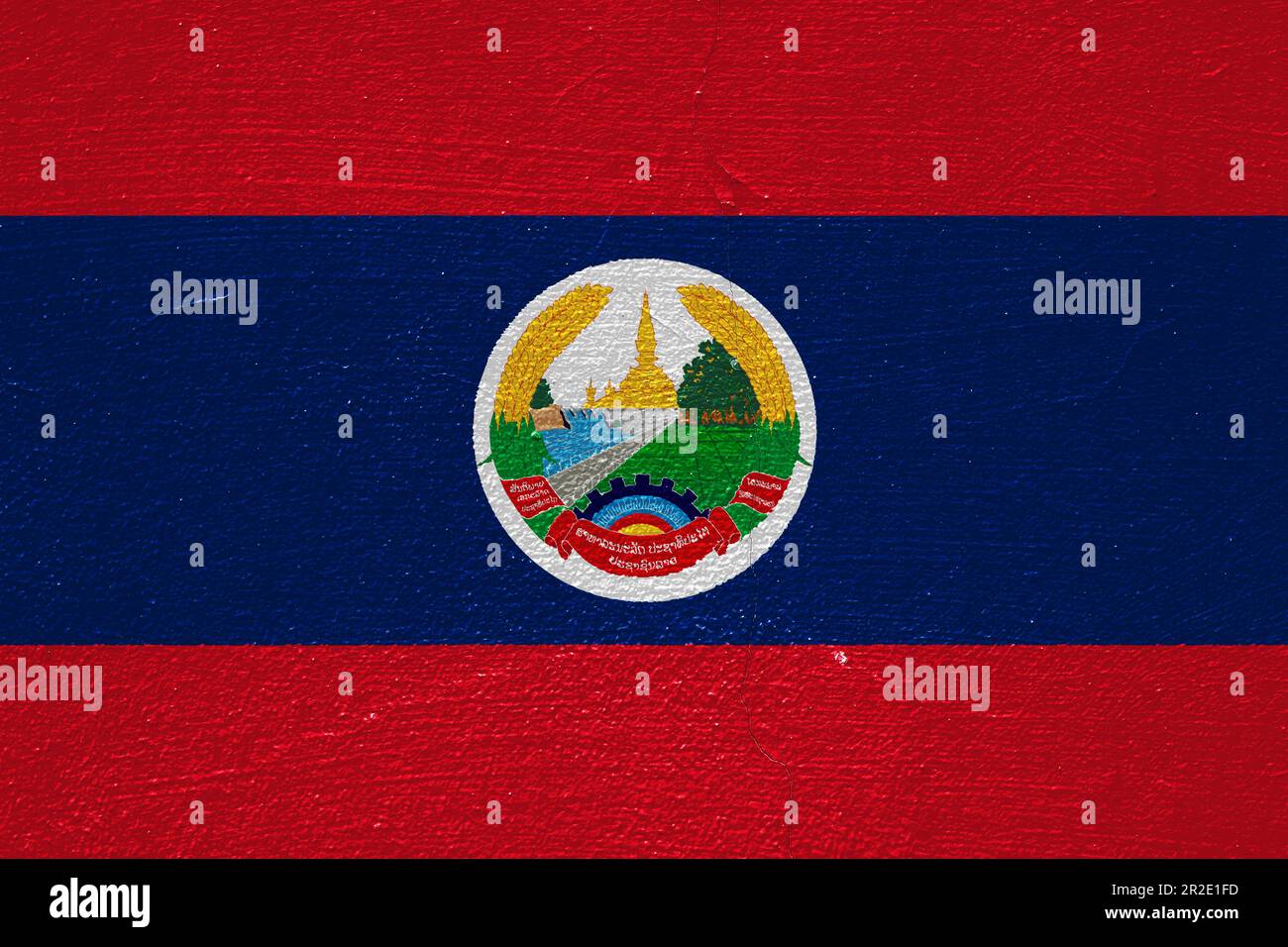 Flag of the peoples republic of laos hi-res stock photography and ...