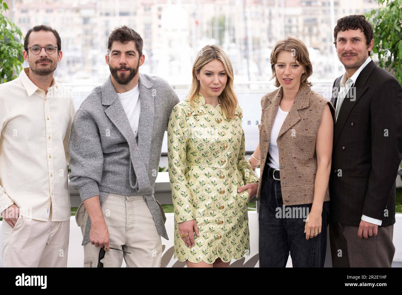 Cannes, France. 19th May, 2023. Francis-William Rheaume, Pierre-Yves Cardinal, Magalie Lepine ...