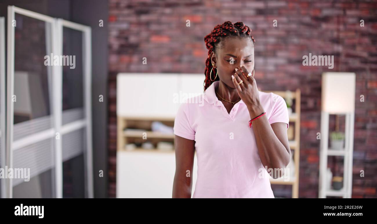 Bad Smell In House From Air Conditioner. Conditioning Odor Stock Photo ...