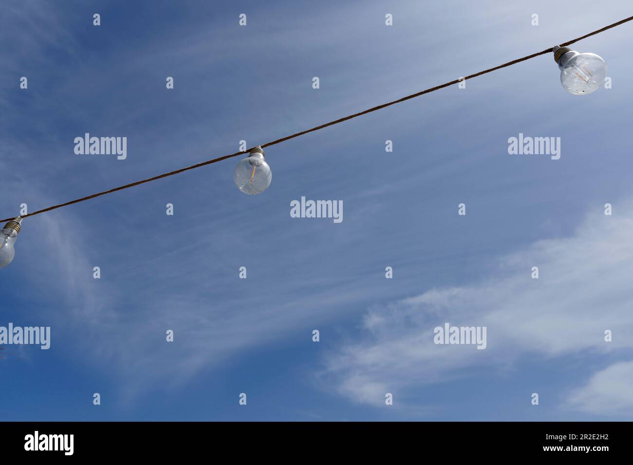 Hanging bulb with light off hi-res stock photography and images - Alamy