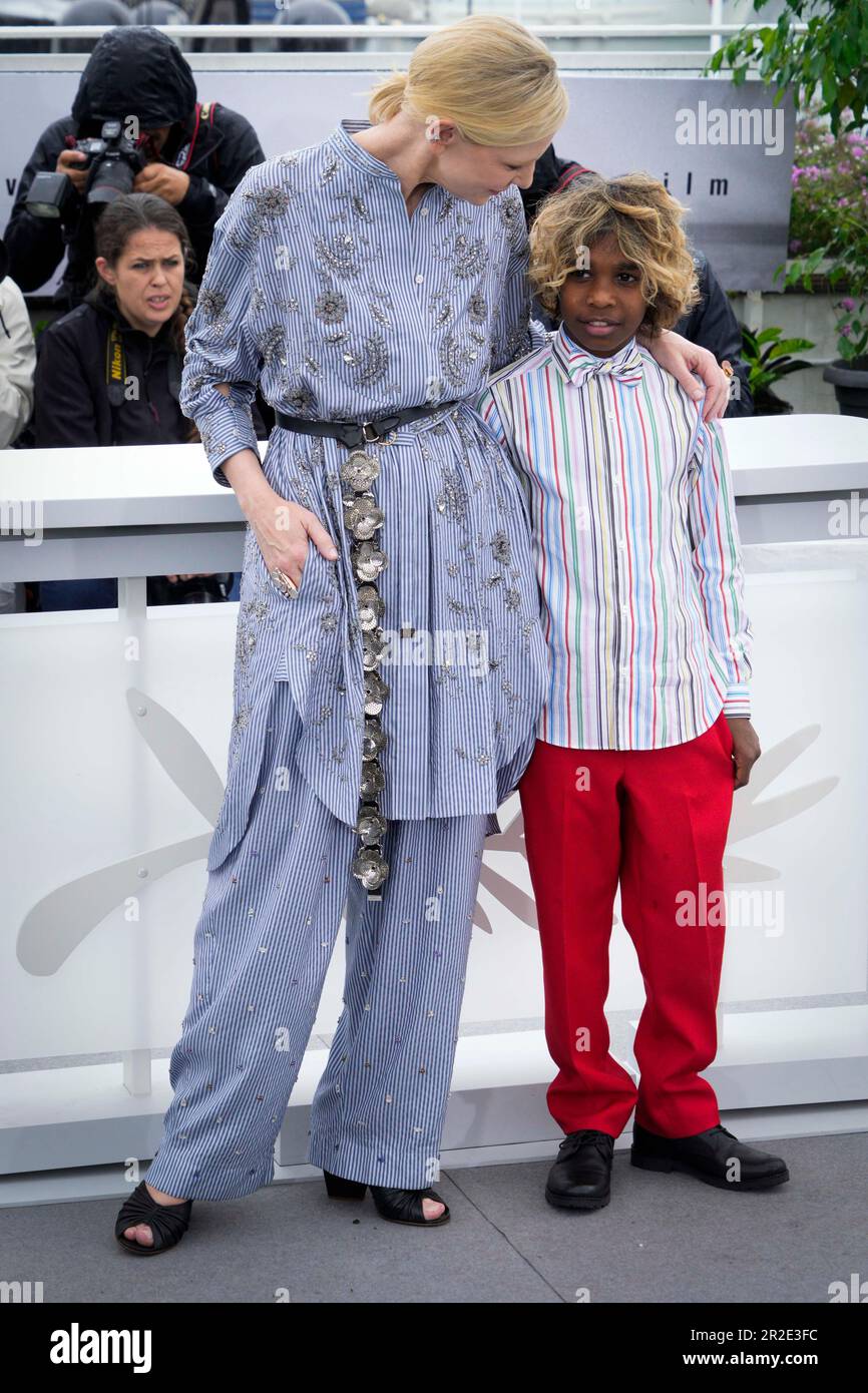Cannes, France. 19th May, 2023. Cate Blanchett and Aswan Reid attends ...