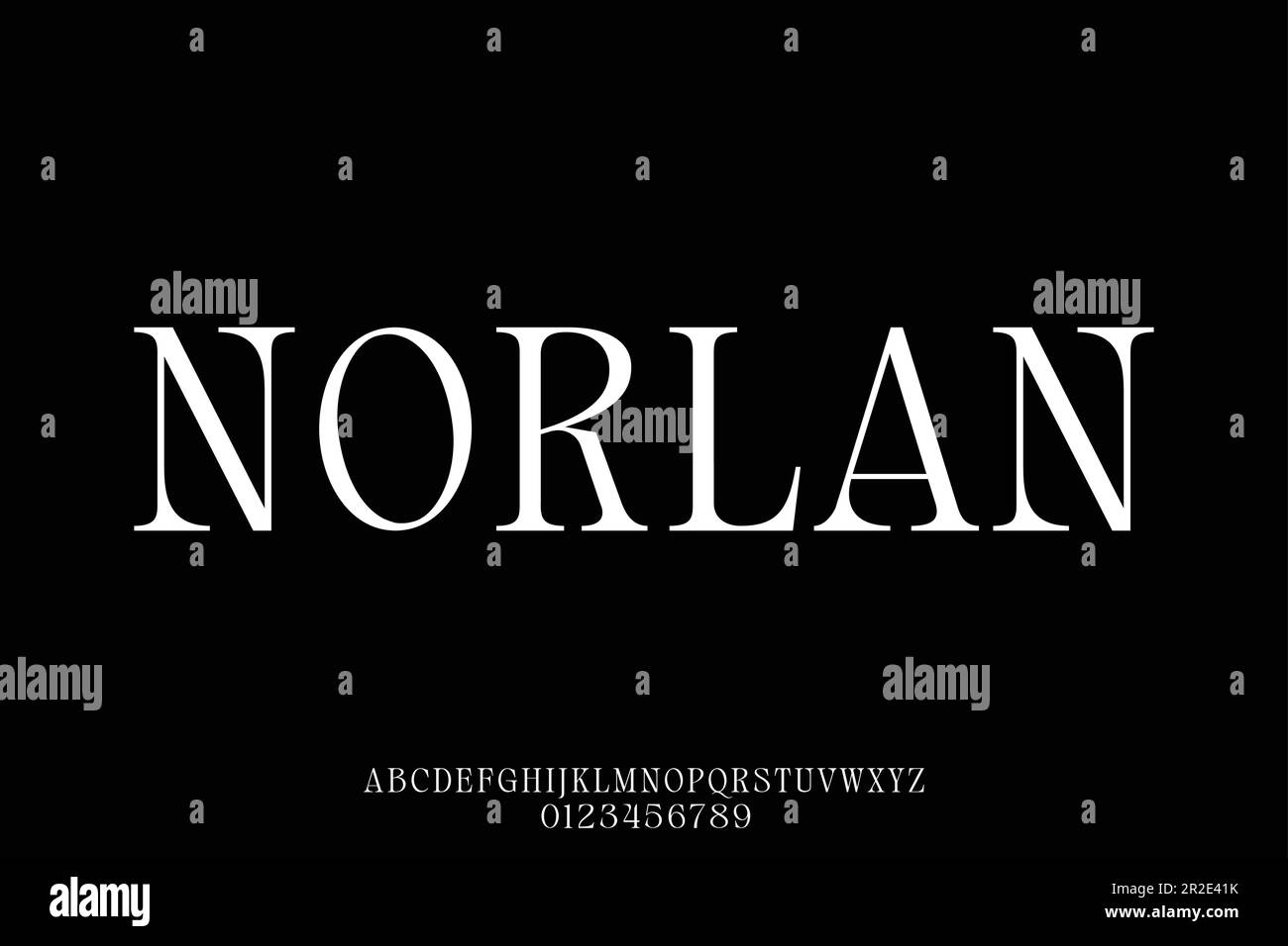Elegant and fancy serif display font vector Stock Vector Image & Art ...