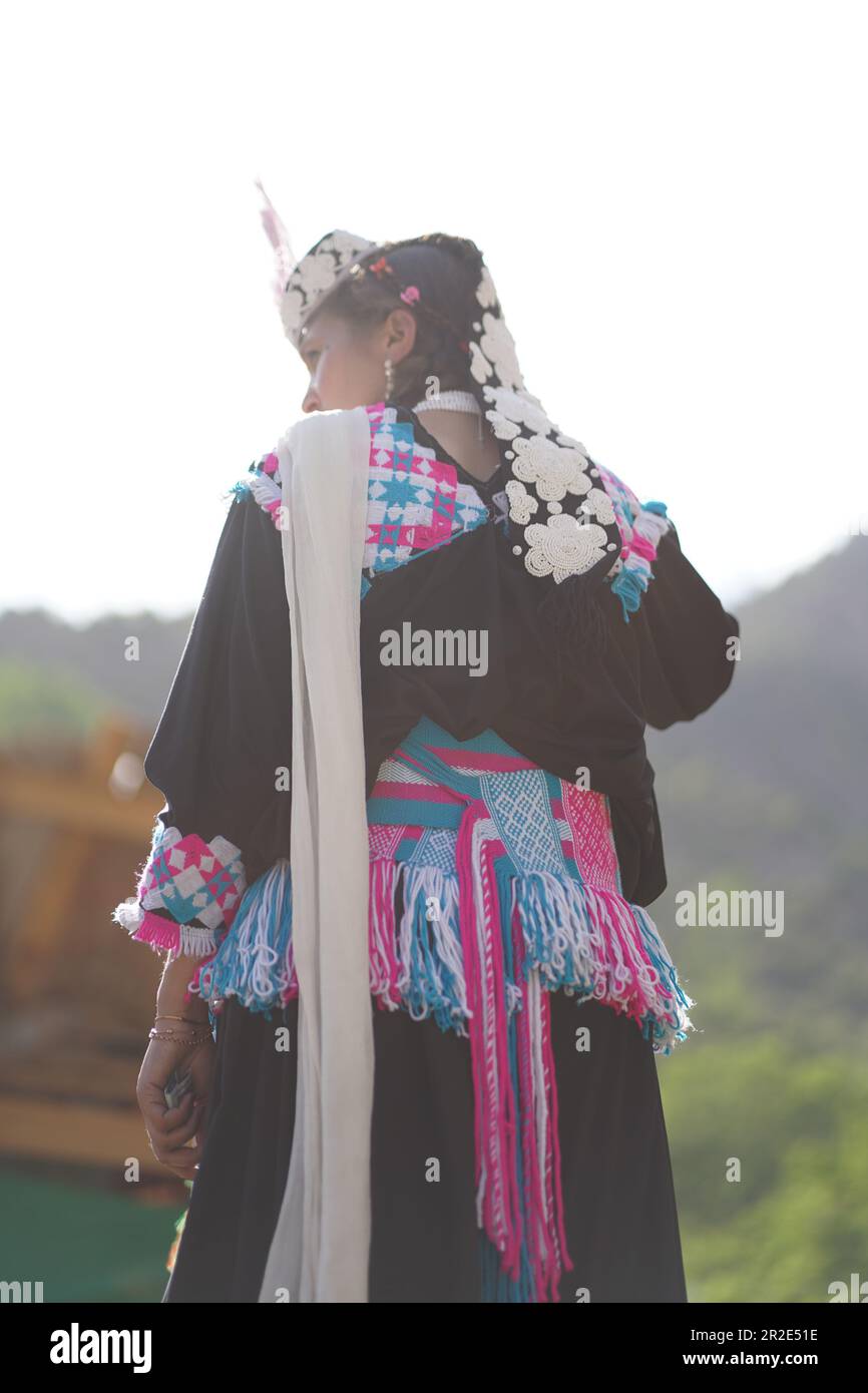 Traditional Clothing of a Kalash woman in Chitral at the Chilam Joshi ...