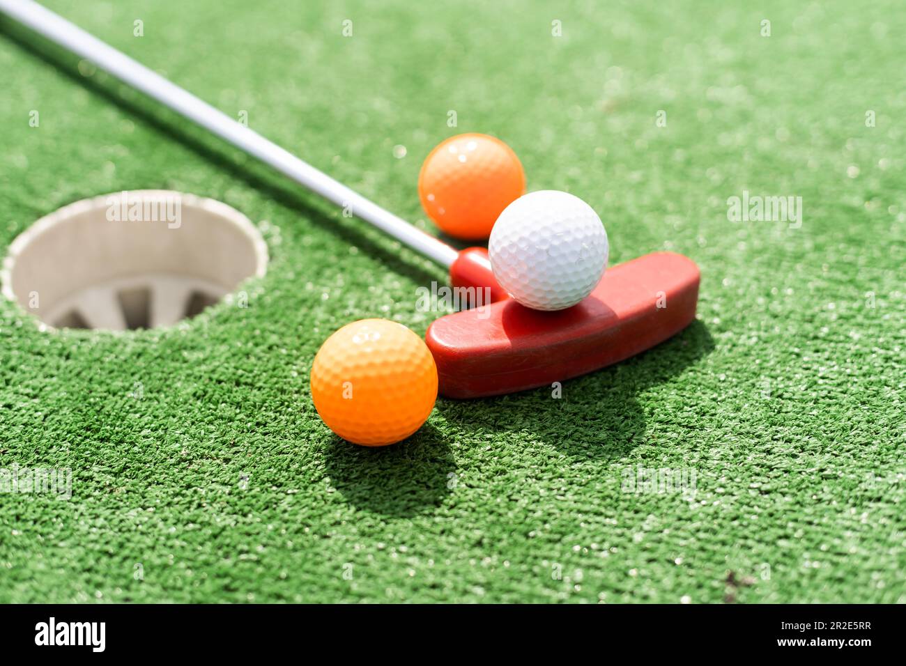 Crazy golf miniature minigolf playing hi-res stock photography and ...