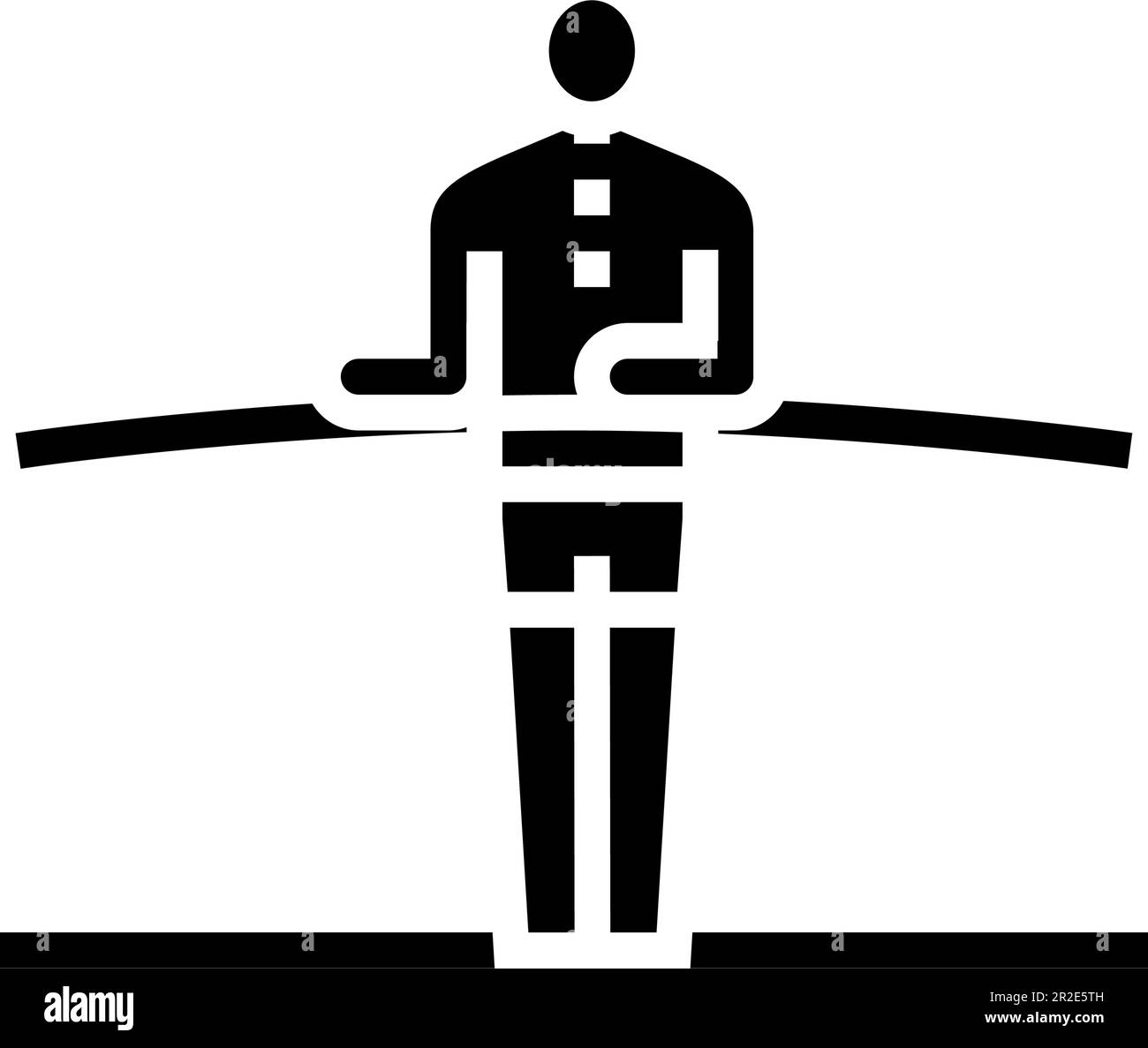 Circus tightrope walker Black and White Stock Photos & Images - Alamy