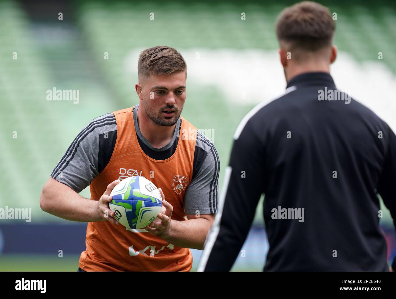 La Rochelle's Gregory Alldritt during the captain's run at Aviva ...