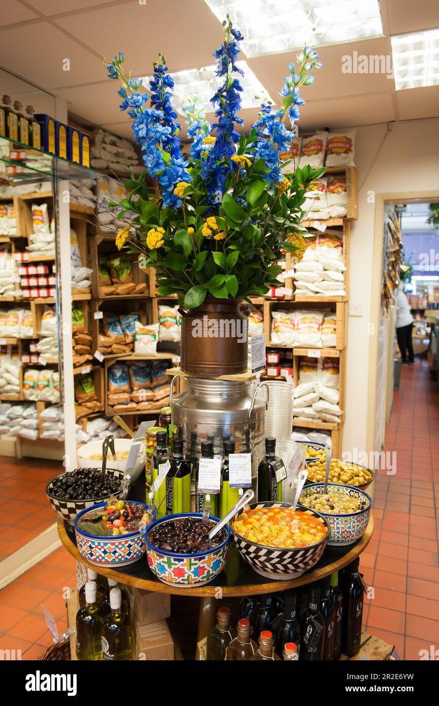 Bailey and Sage an independent deli in Parsons Green, an area in London ...