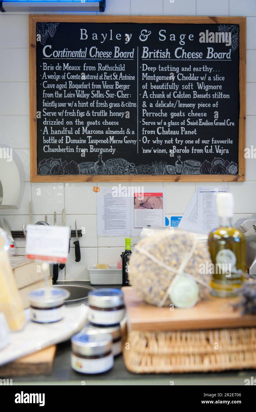 Bailey and Sage an independent deli in Parsons Green, an area in London ...