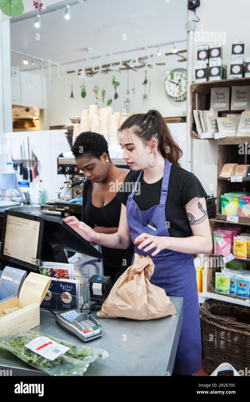 Bailey and Sage an independent deli in Parsons Green, an area in London ...
