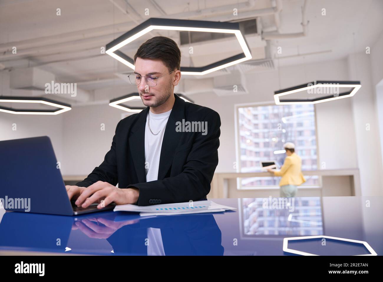 Manager working graphs diagrams hi-res stock photography and images - Alamy