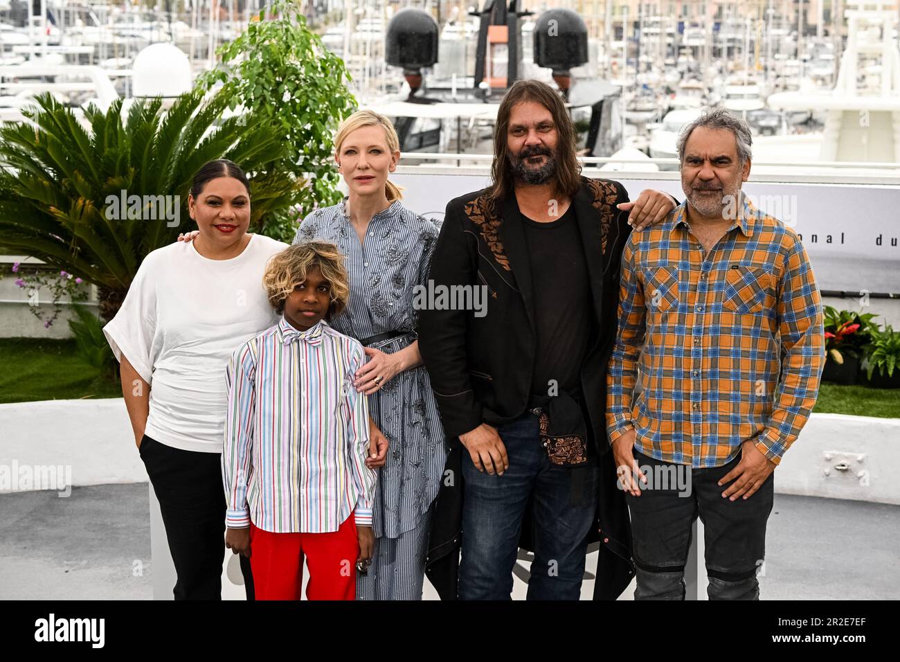 Italy. 19th May, 2023. Deborah Mailman, Aswan Reid, Cate Blanchett ...