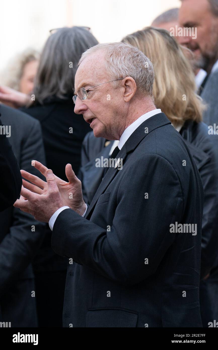 BBC reporter Nicholas Witchell attends the funeral of D-Day veteran Joe ...