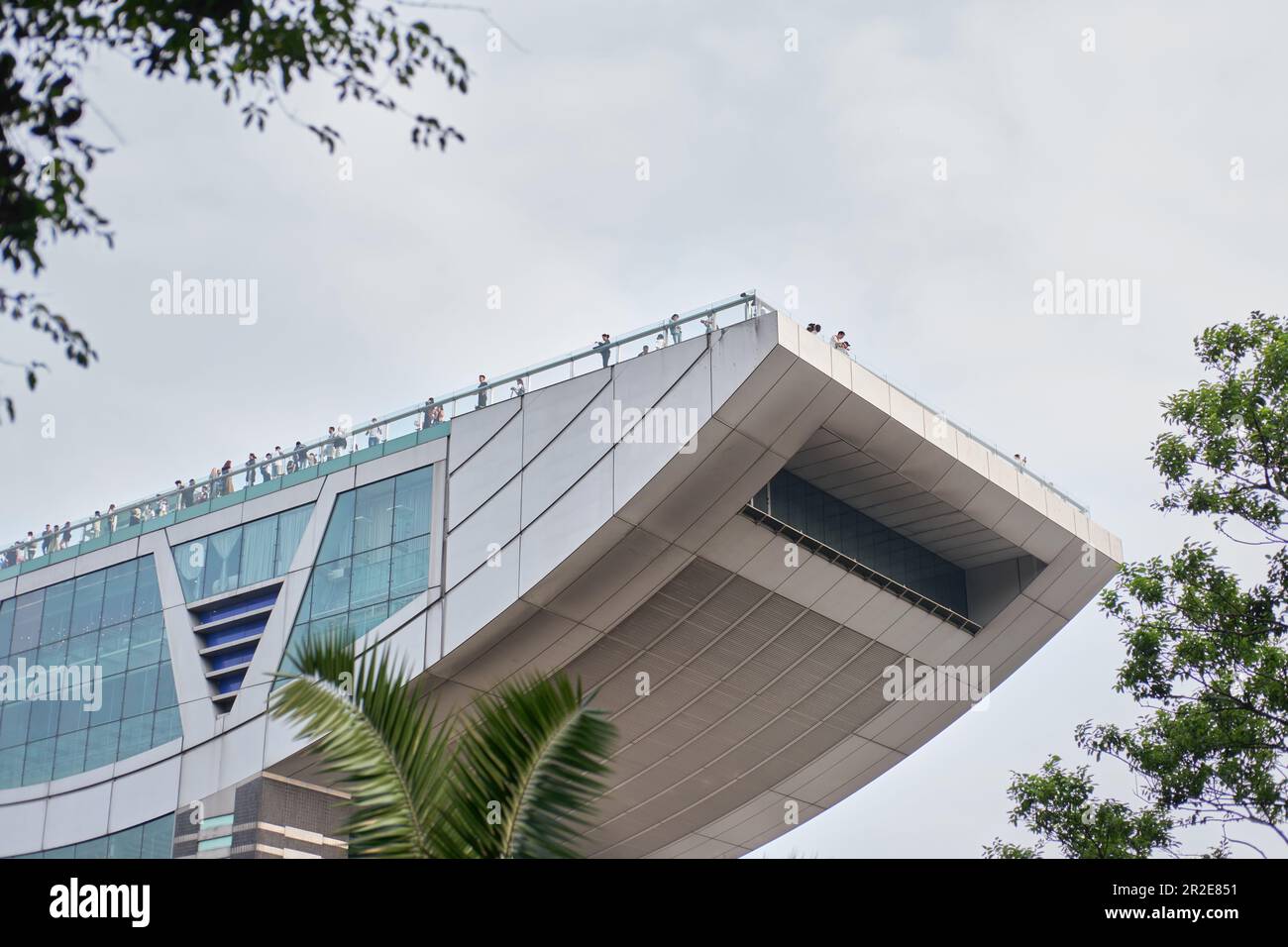 Hong Kong, China - April 10 2023: The Sky Terrace Tower near of the ...