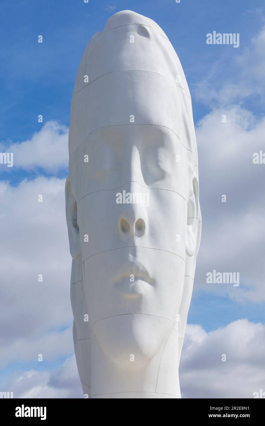 Spain, Madrid, “Julia” standing 12 metres tall in Madrid’s Plaza de ...