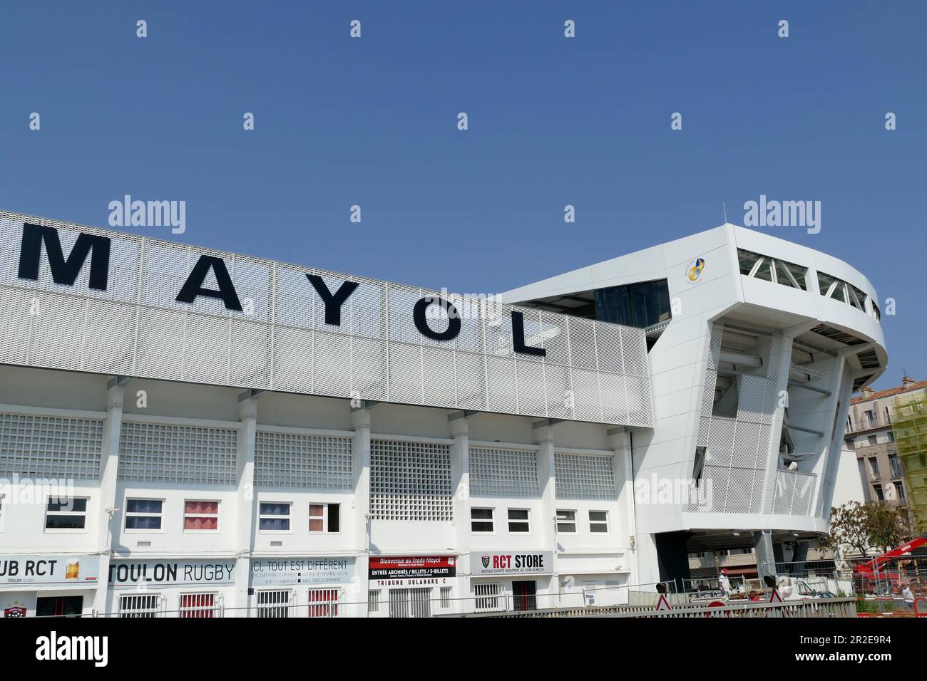 New stands at the Mayol rugby stadium in Toulon in Provence Stock Photo ...