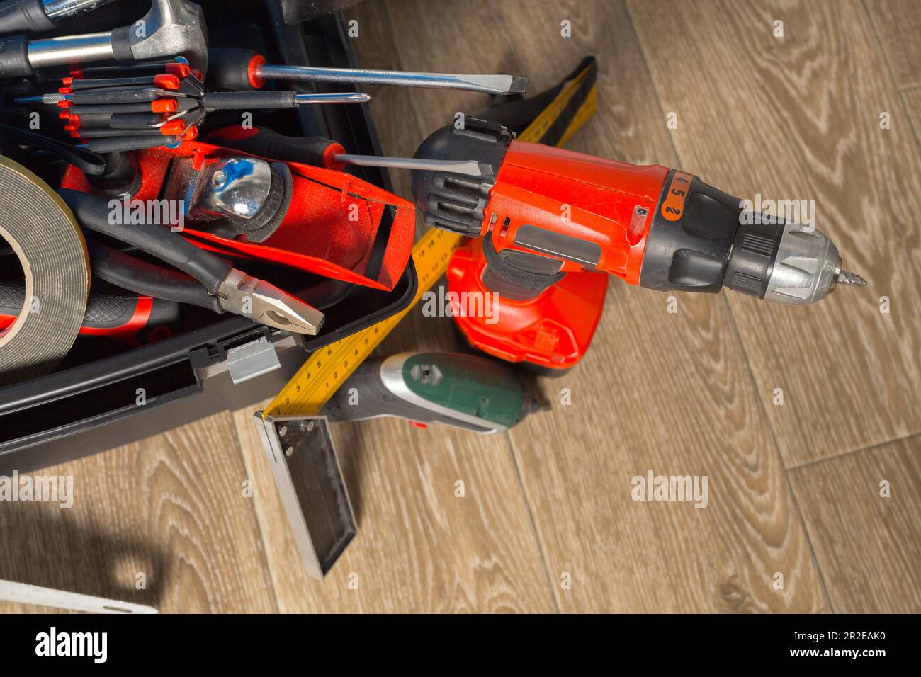 Support service concept. Toolbox with tools Stock Photo - Alamy