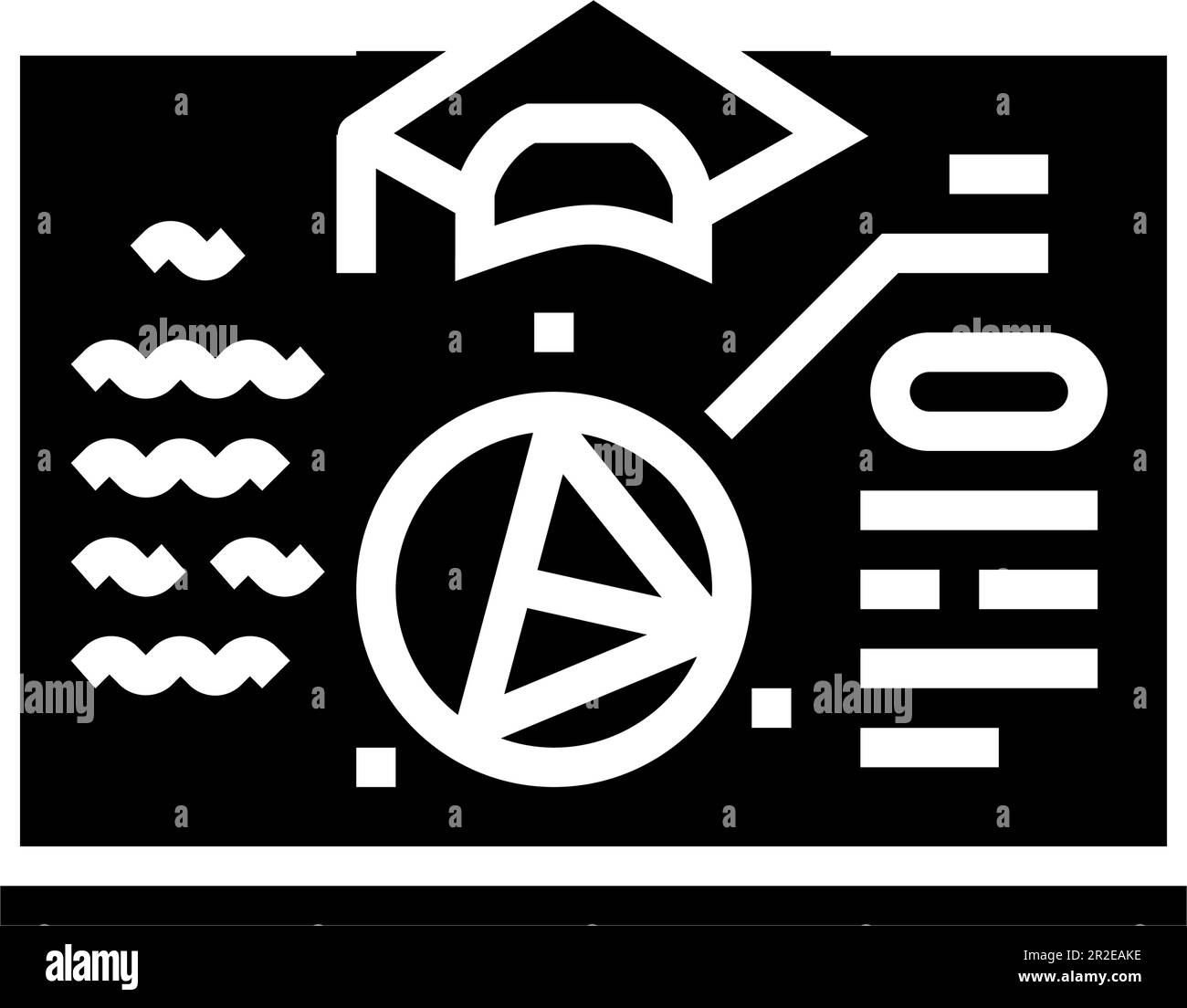 study math science education glyph icon vector illustration Stock ...