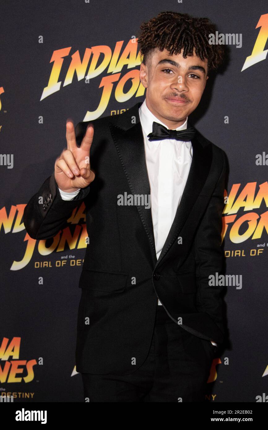 Ethann Isidore poses for photographers upon arrival for the 'Indiana ...