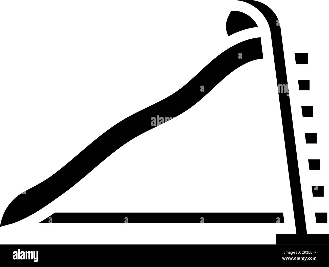 free standing slide park kid play glyph icon vector illustration Stock ...