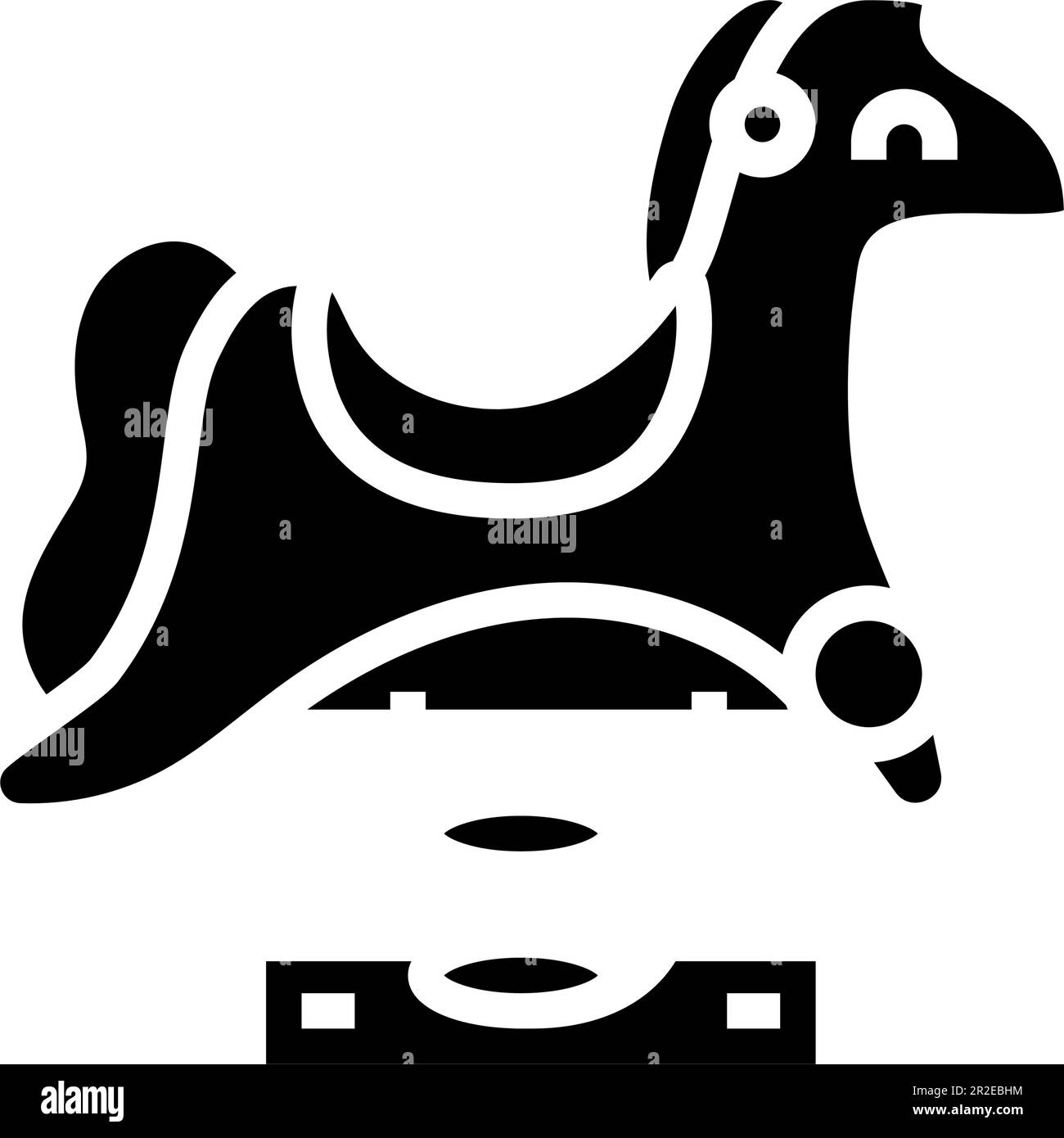 spring rider park outdoor kid play glyph icon vector illustration Stock ...