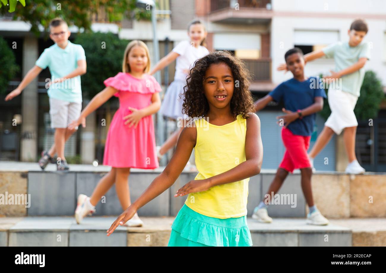 Children Dancing Outside