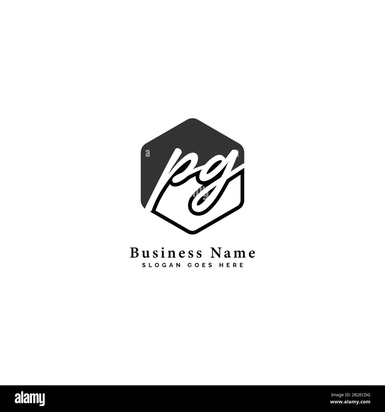 P, G, PG Initial letter handwritten and signature vector image template ... P, G, PG Initial letter handwritten and signature vector image template ...