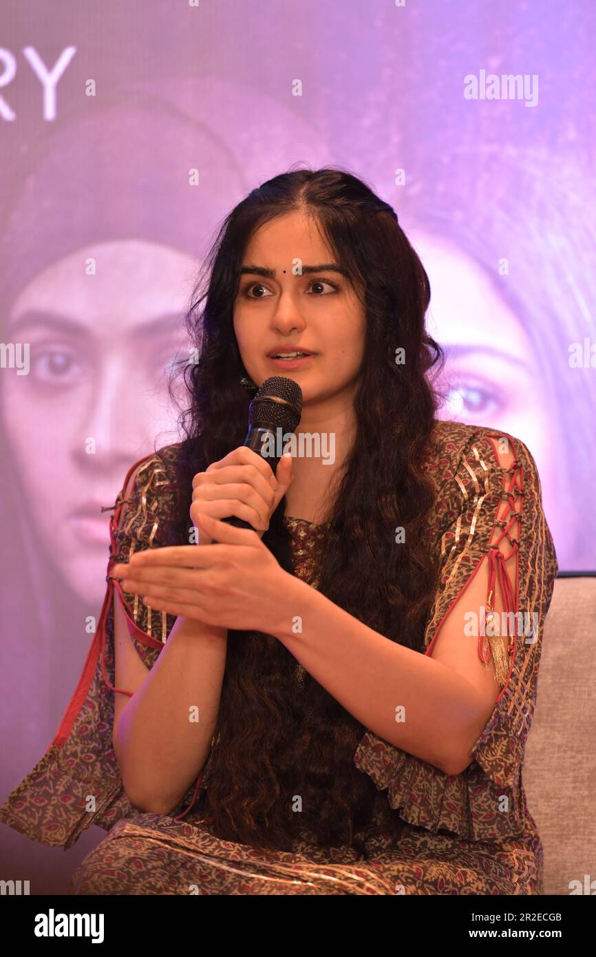 Kolkata, India. 19th May, 2023. Indian actress Adah Sharma speaks in a ...