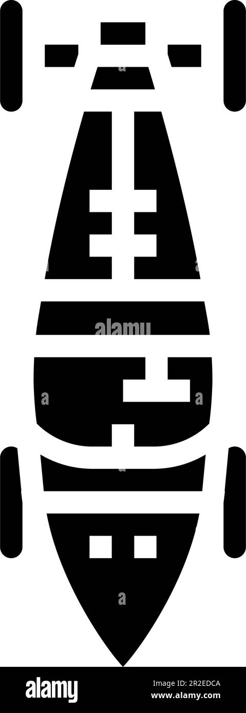 rally car top view glyph icon vector illustration Stock Vector Image ...
