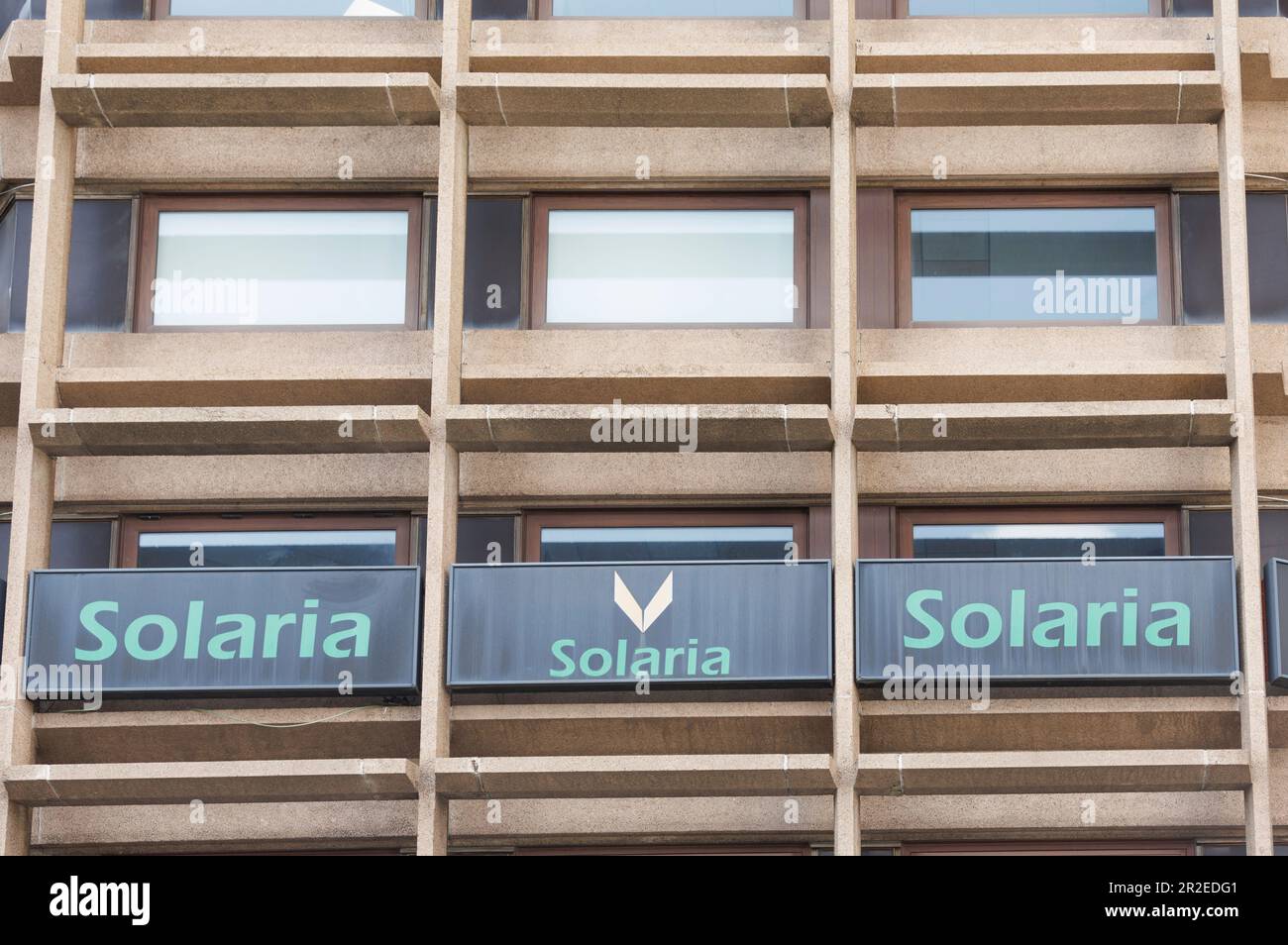 Solaria's headquarters, on May 19, 2023, in Madrid (Spain). Solaria ...