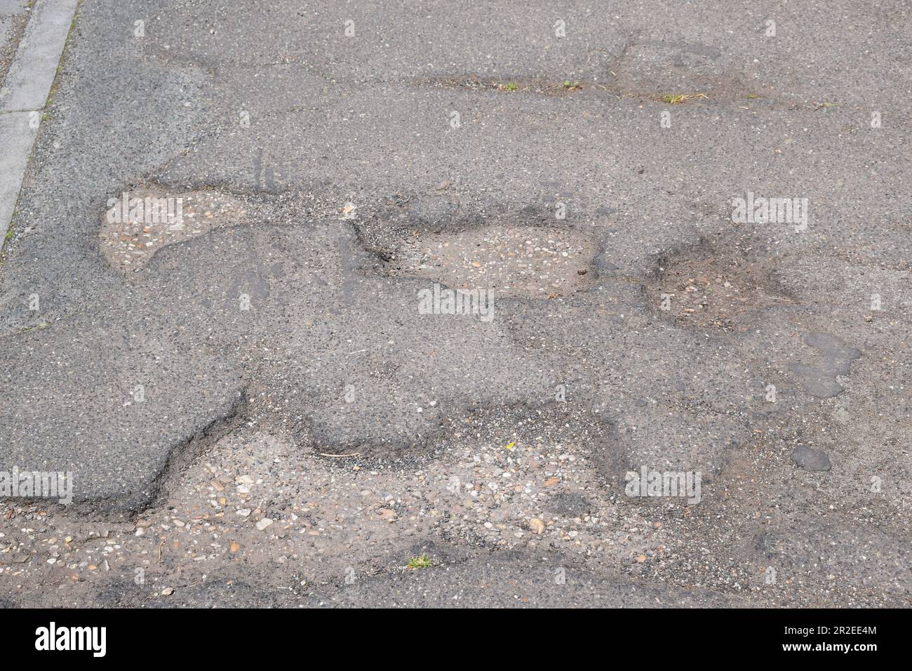 Potholes in Germany Stock Photo - Alamy
