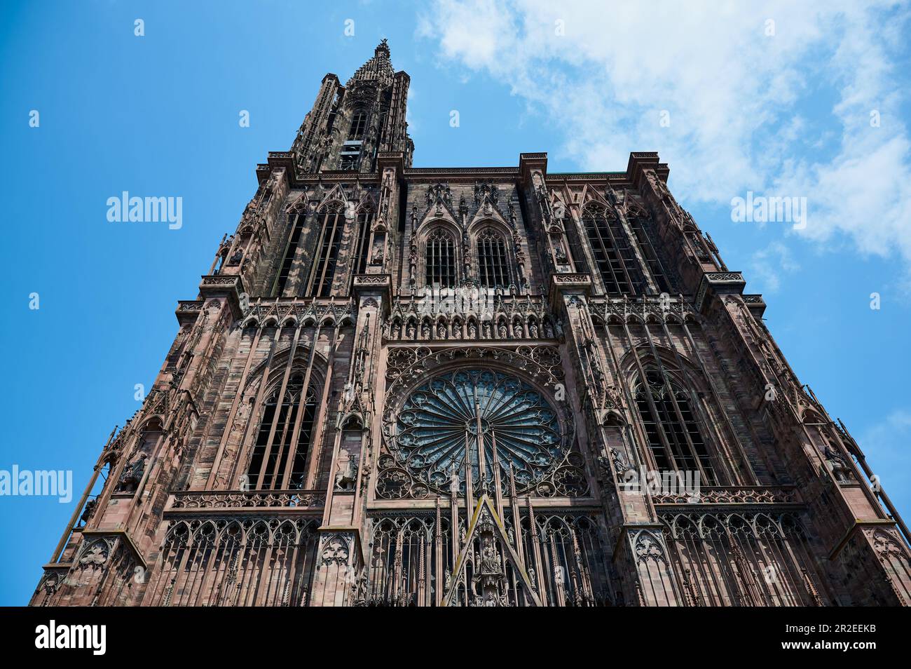 Section Of The Strasbourg Cathed In French Called Notre Dame Cathedral ...