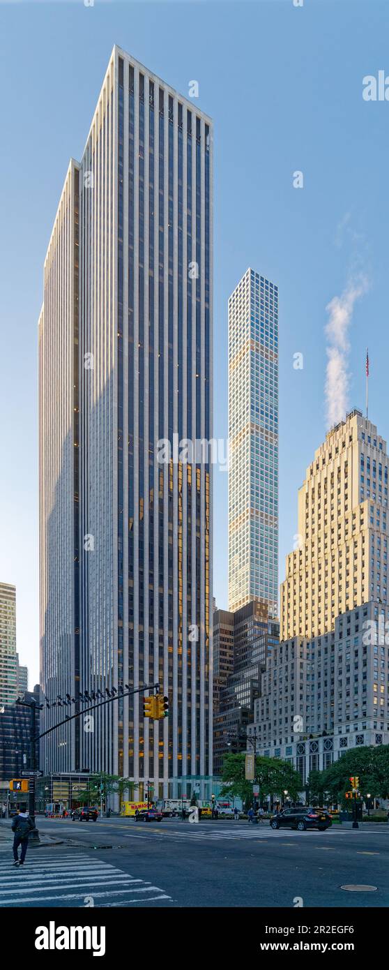 The General Motors Building is a 50-story International Style ...