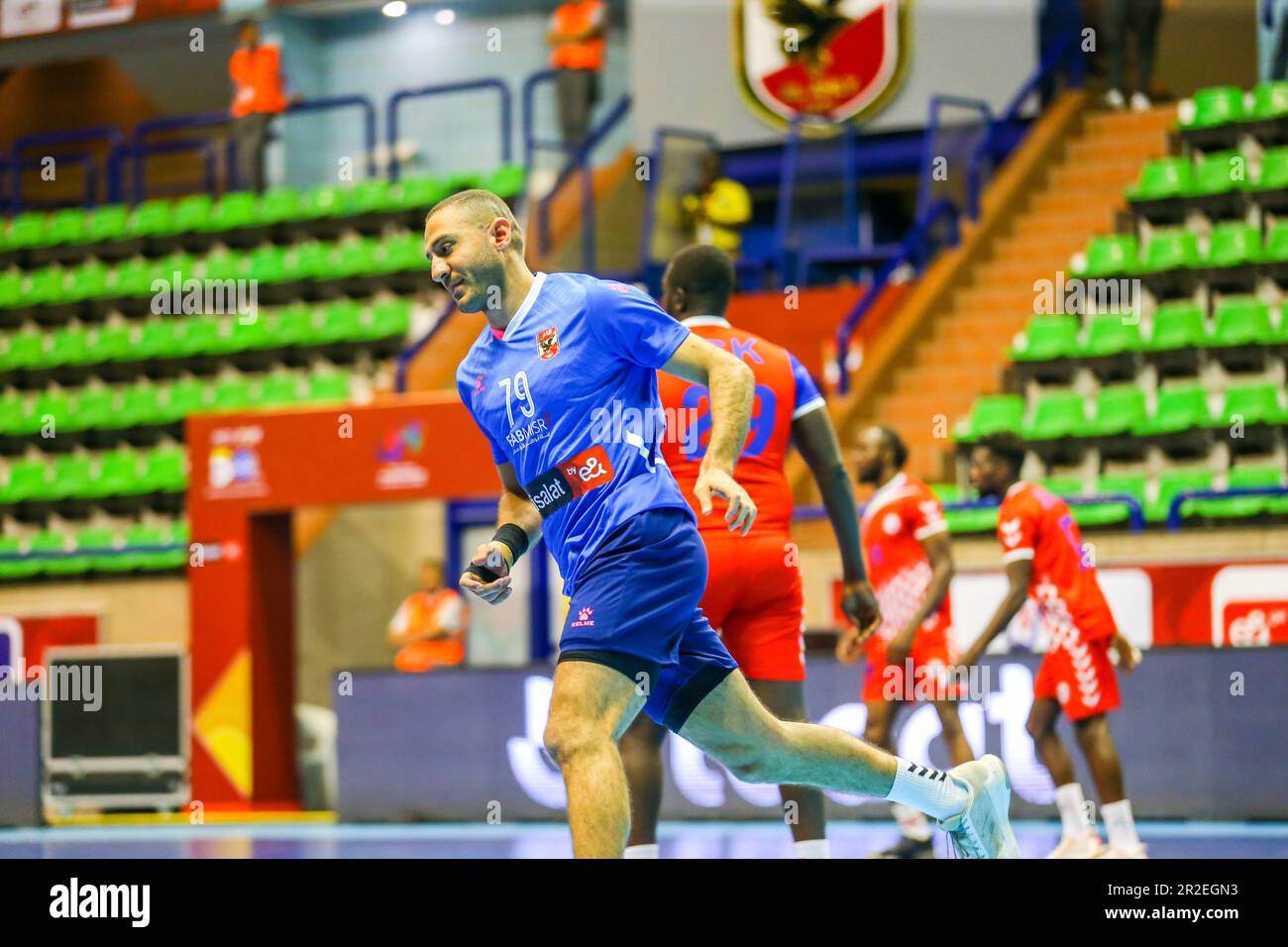 The 2023 men's African Handball confederation match between Al Ahly and ...