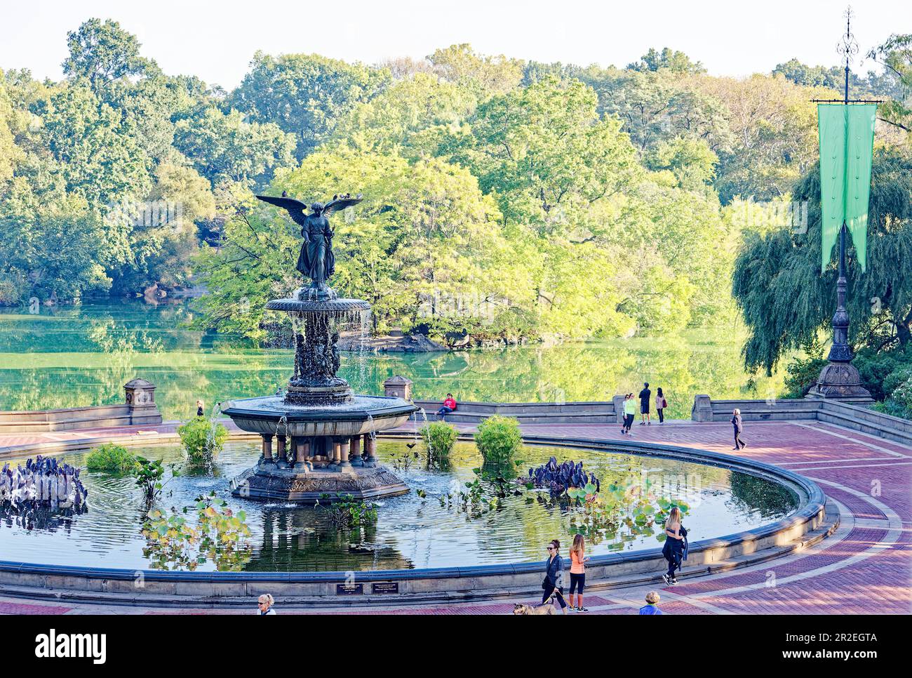 Bethesda Fountain, centerpiece of Central Park’s Bethesda Terrace, is ...
