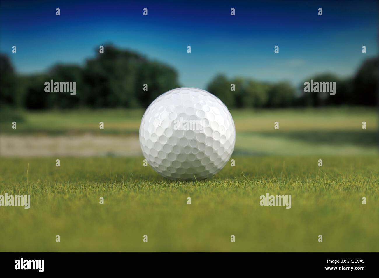 Golf ball on a golf course Stock Photo - Alamy