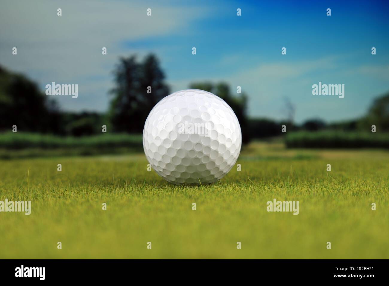 Golf ball on a golf course Stock Photo - Alamy