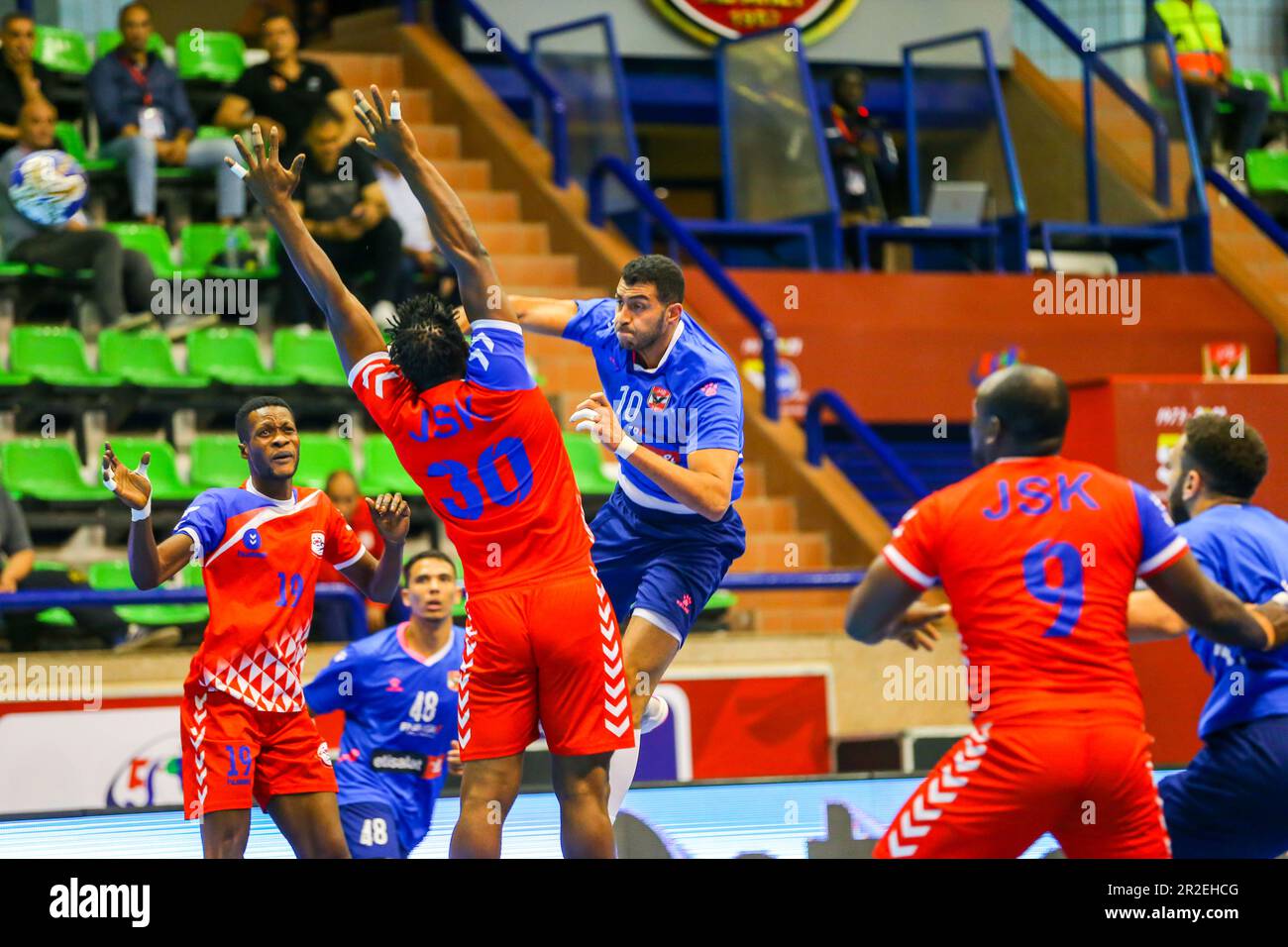 The 2023 men's African Handball confederation match between Al Ahly and ...